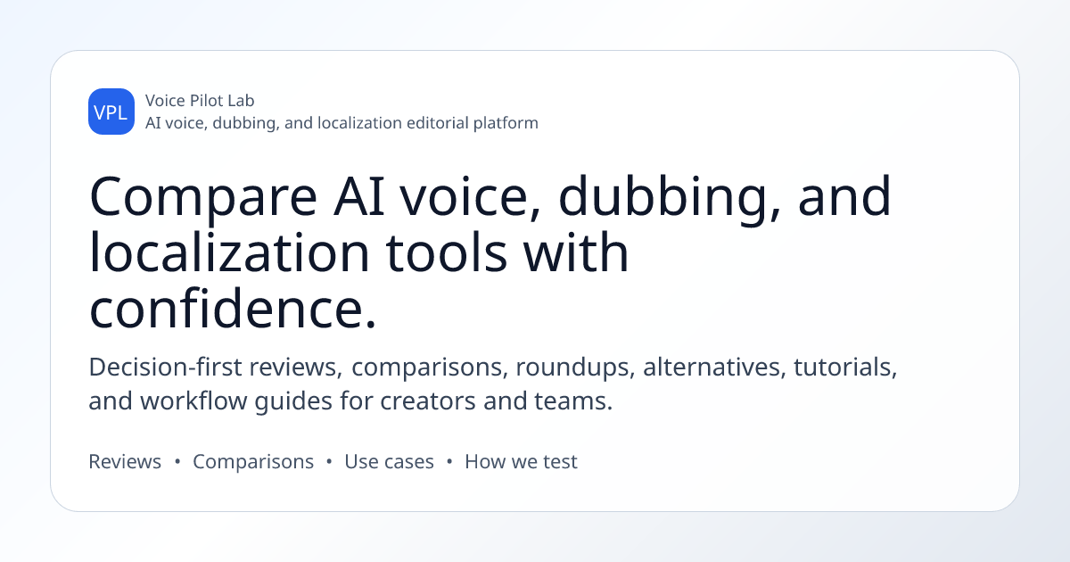 Best AI Voice Tools for Audiobooks | Voice Pilot Lab